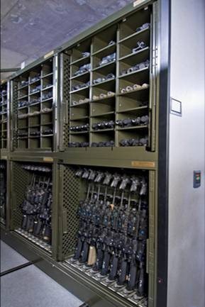 武器架武器储存武器柜为美国军事上的GSA和NSN系统- X26泰瑟柜-高密度存储架|紧凑架|空间节省文件柜 - 新利18官方手机下载APP